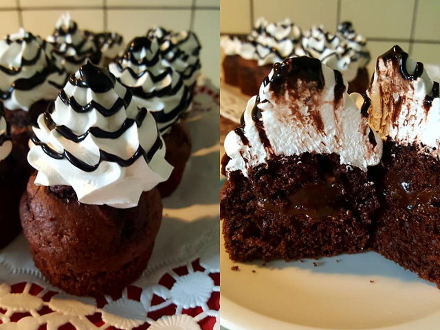 მაფინები ,,ჩიტის რძე" მოხარშული ბეზეთი და კიდევ უფრო გემრიელი შოკოლადის ...