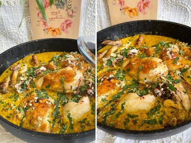 „შქმერული ახალი ნივრით, ჩემებურად“ - განსხვავებული რეცეპტი ელგა ...