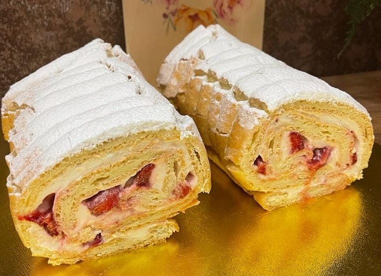 უგემრიელესი შუს რულეტი მარწყვით - Gemrielia.ge