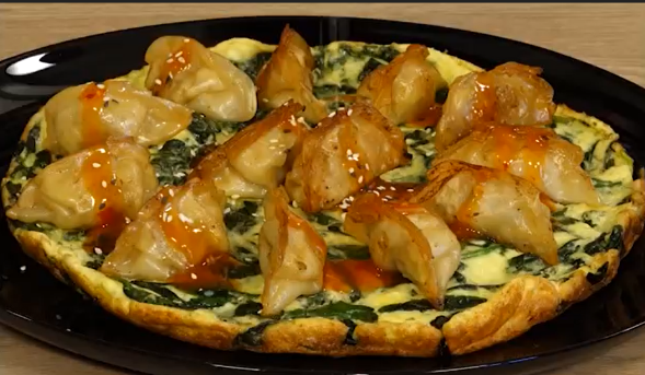 GYOZA საქონლის ხორცითა და ისპანახის ომლეტით - Gemrielia.ge