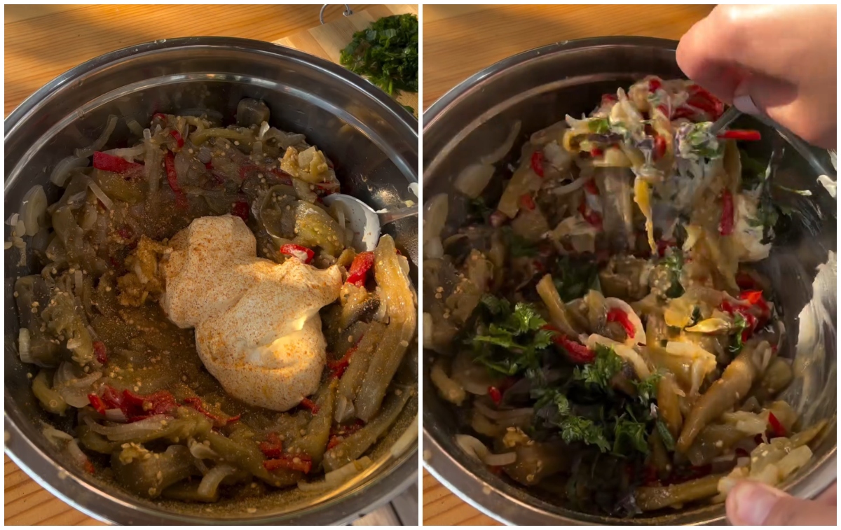 "ეს სალათა ამ სეზონს განსაკუთრებულად უხდება და თან ძალიან მარტივად მზადდება" - ბადრიჯნის სალათა ...