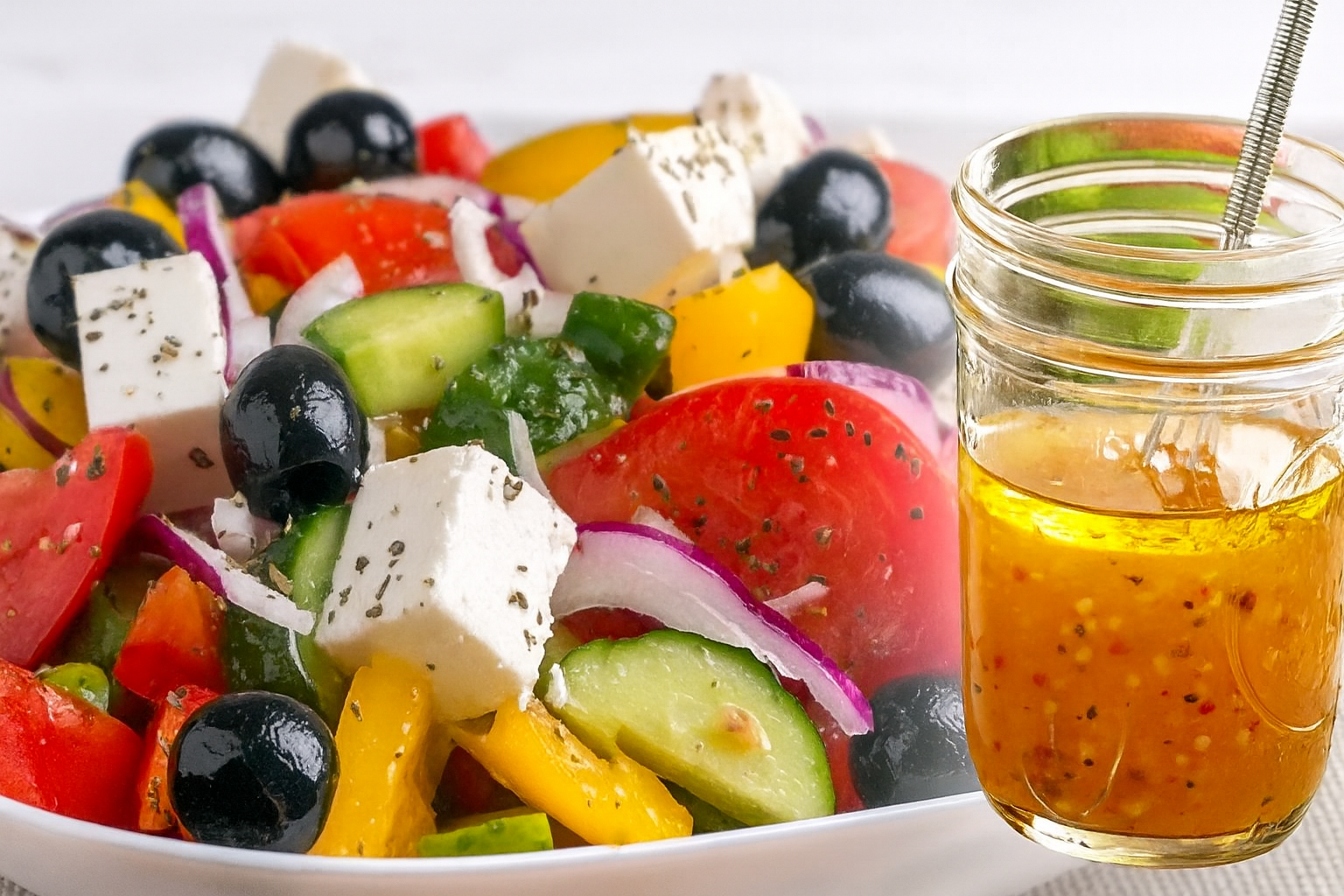 იდეალური სოუსი ბერძნული სალათისთვის - Gemrielia.ge